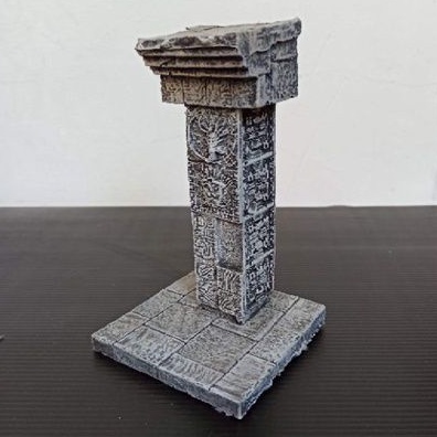 Diorama base figure rock pillar rock ruin collapse war shf figma neca ...