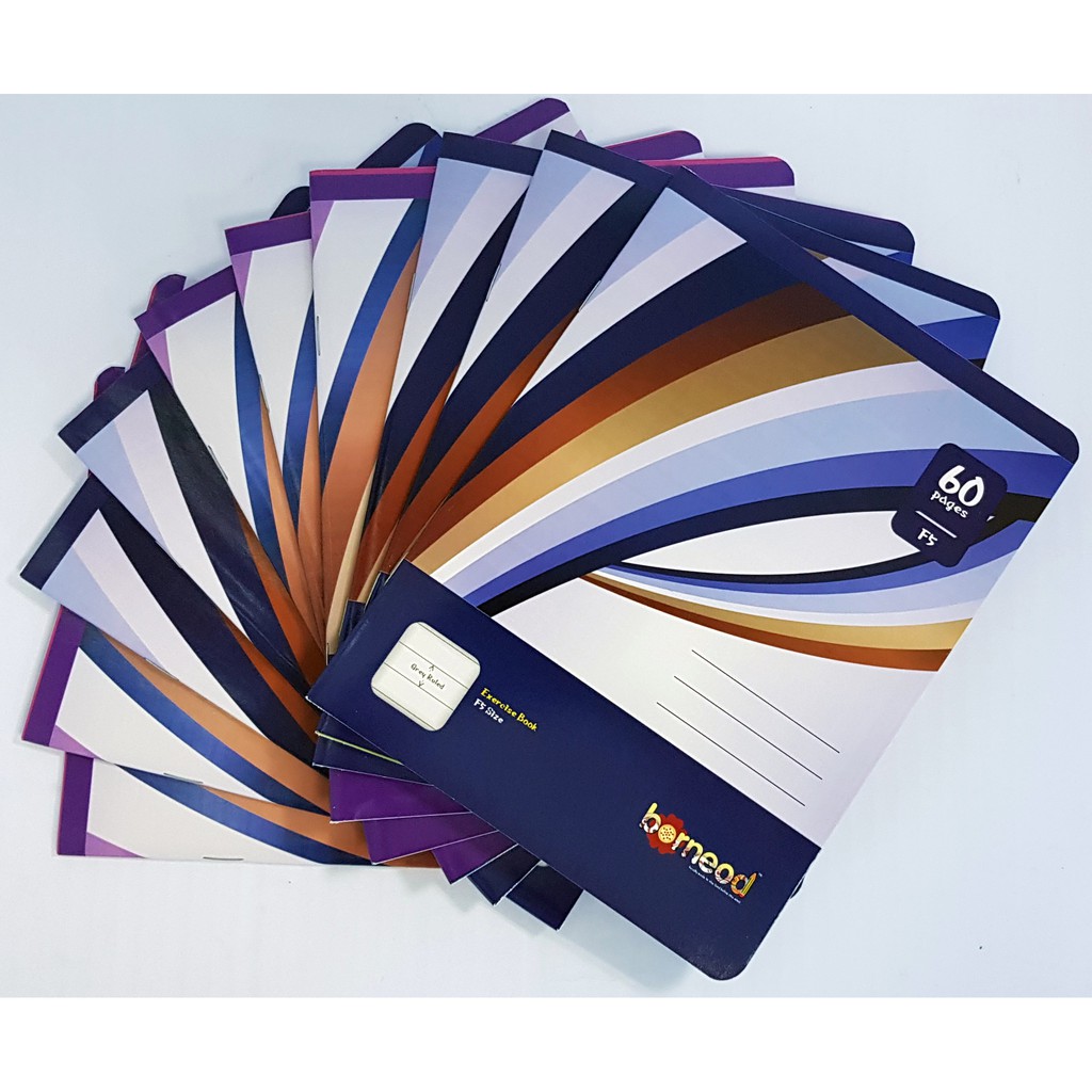 CARD COVER EXERCISE BOOK F5 60 PAGES (10 PCS) | Shopee Malaysia
