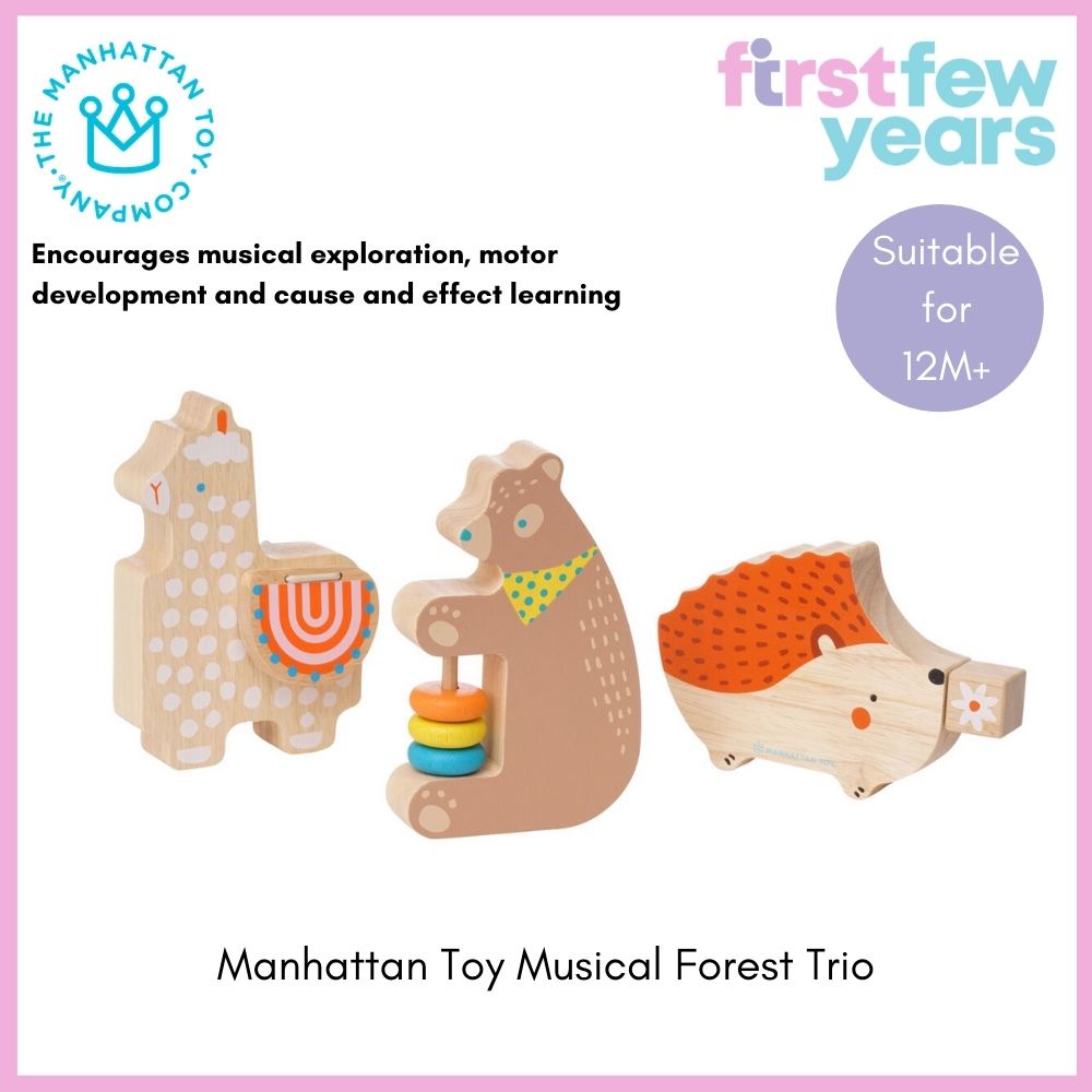 Manhattan Toy Musical Forest Trio Wooden Toy by First Few Years ...