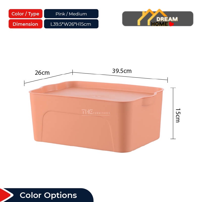 Dream Home Container Storage Box Clothes Plastic Toy Large Storage Box ...