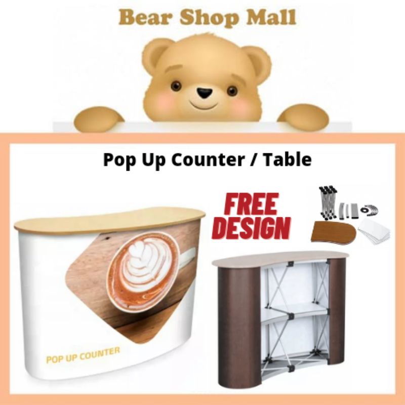 Pop Up Table / Pop Up Counter Booth / Klosik Promosi / Pop Up Counter ...
