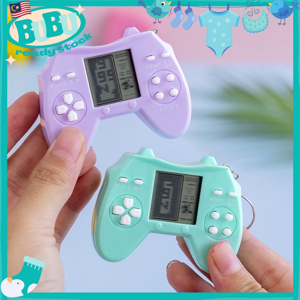 BUBU Ready Stock Mini Handheld Electronic Game Machine Tetris Game ...