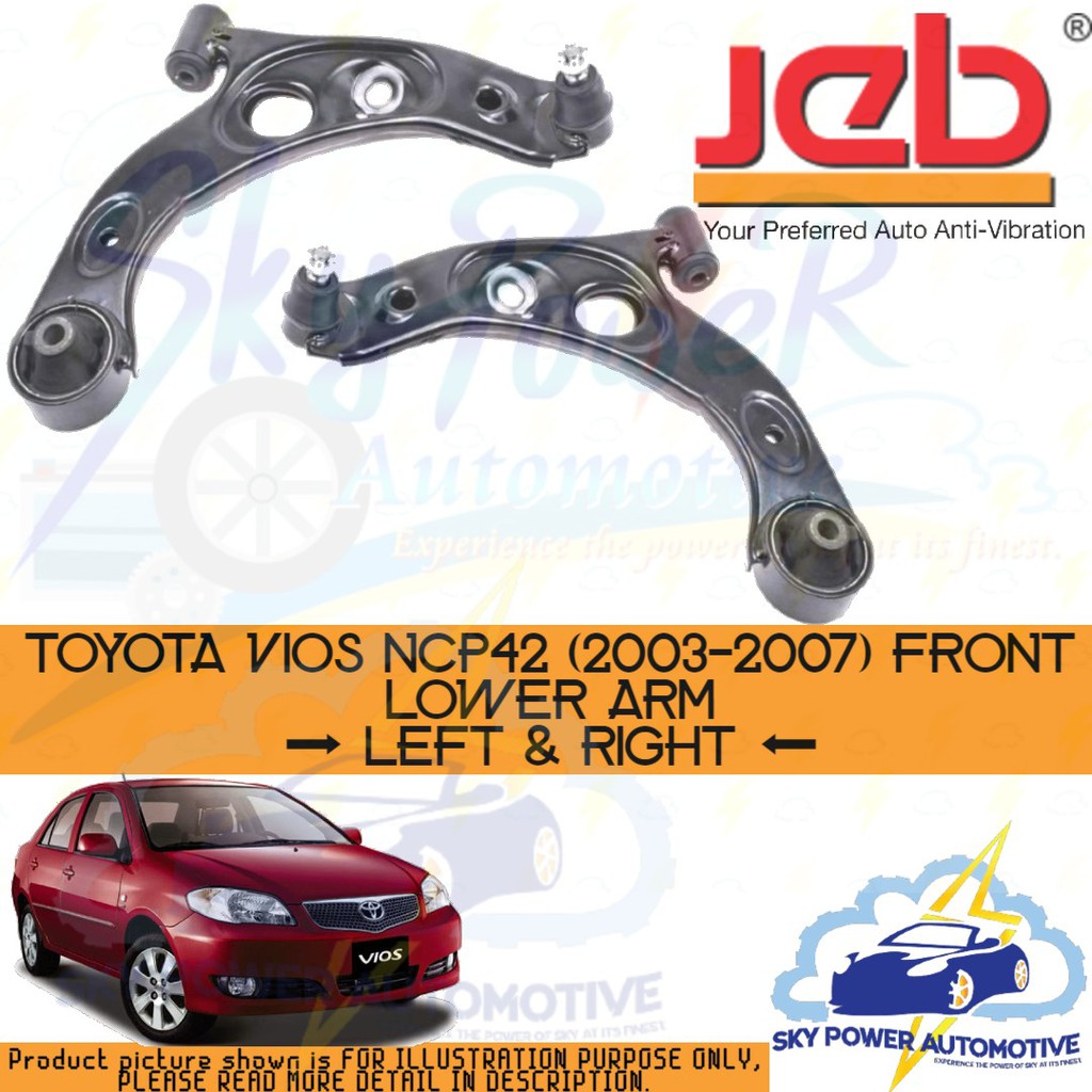 TOYOTA VIOS NCP42 (2003-2007) JEB LOWER ARM (FRONT LEFT & RIGHT) | Shopee Malaysia