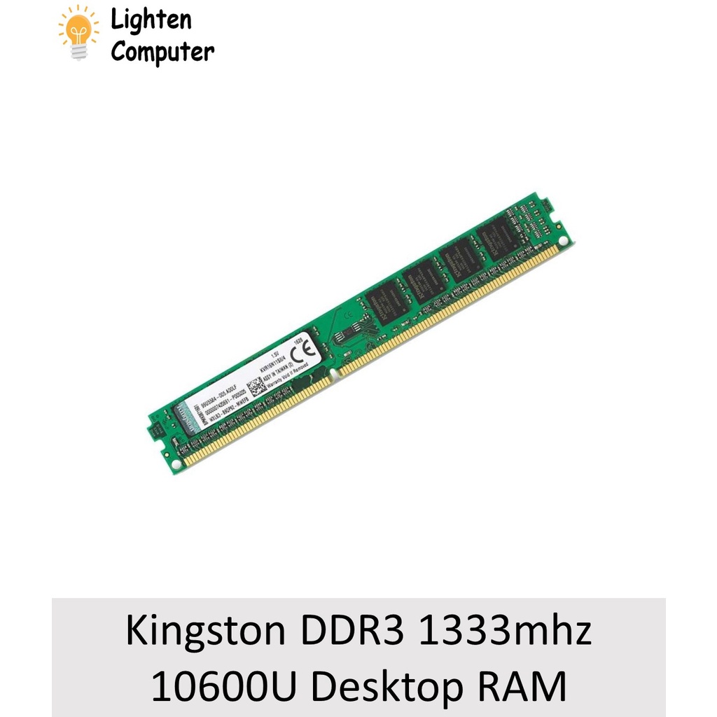 Kingston DDR3 1333MHz 2GB / 4GB | 2Rx8 PC3 10600U | DESKTOP RAM - Used ...