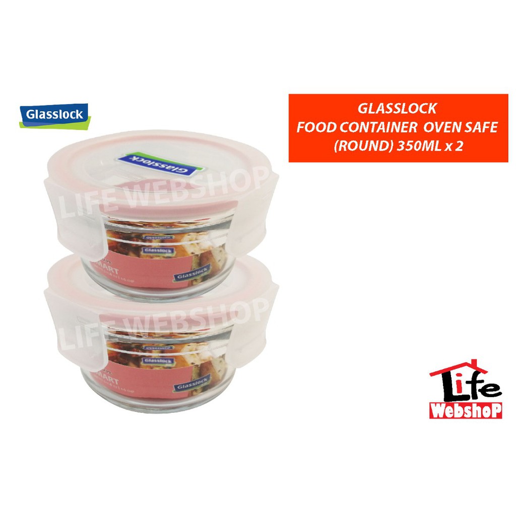 GLASSLOCK FOOD CONTAINER OVEN SAFE (SMALL SIZES) | Shopee Malaysia