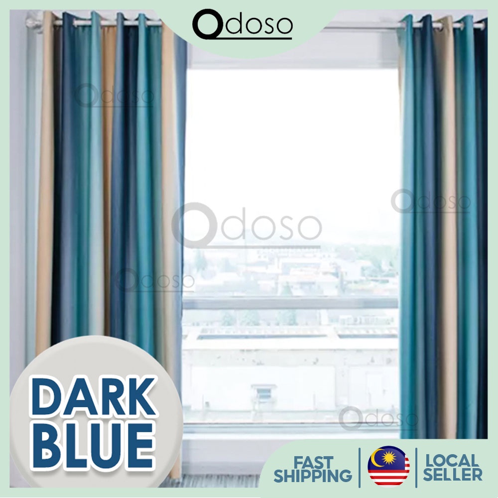 CT029 Window Decorative Darkening Curtain Divider Shadow Strip Gradient ...