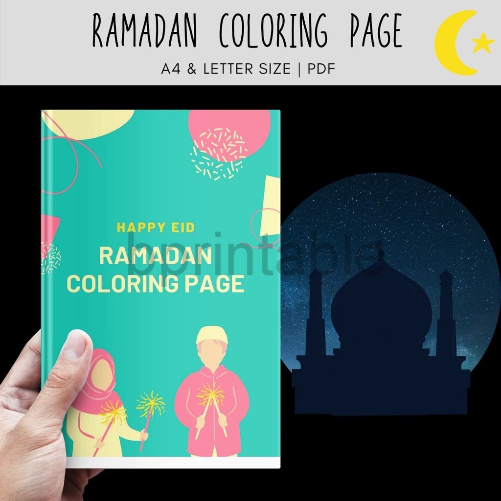 [PDF] Ramadan colouring book for Kids, Eid Coloring Book PDF Online ...