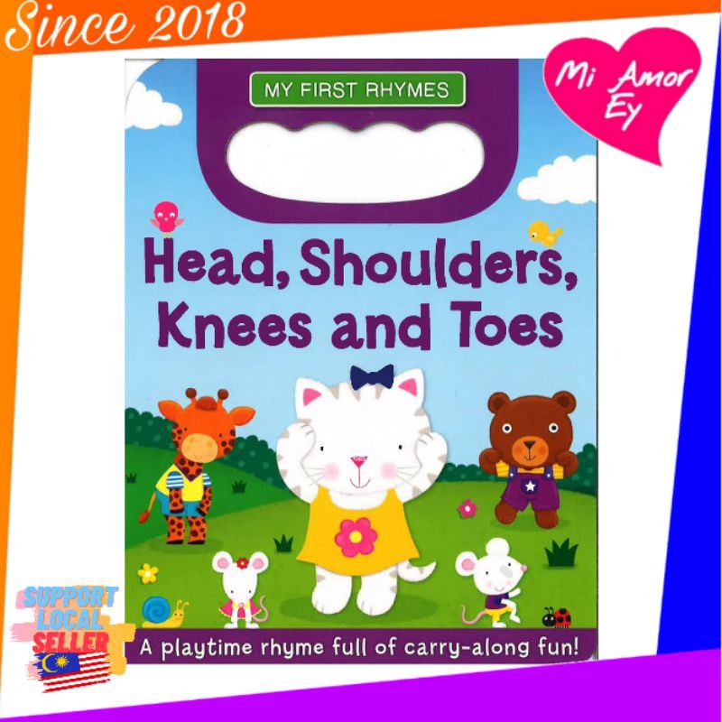 My First Rhyme Head Shoulder Knees And Toes Board Book | Shopee Malaysia