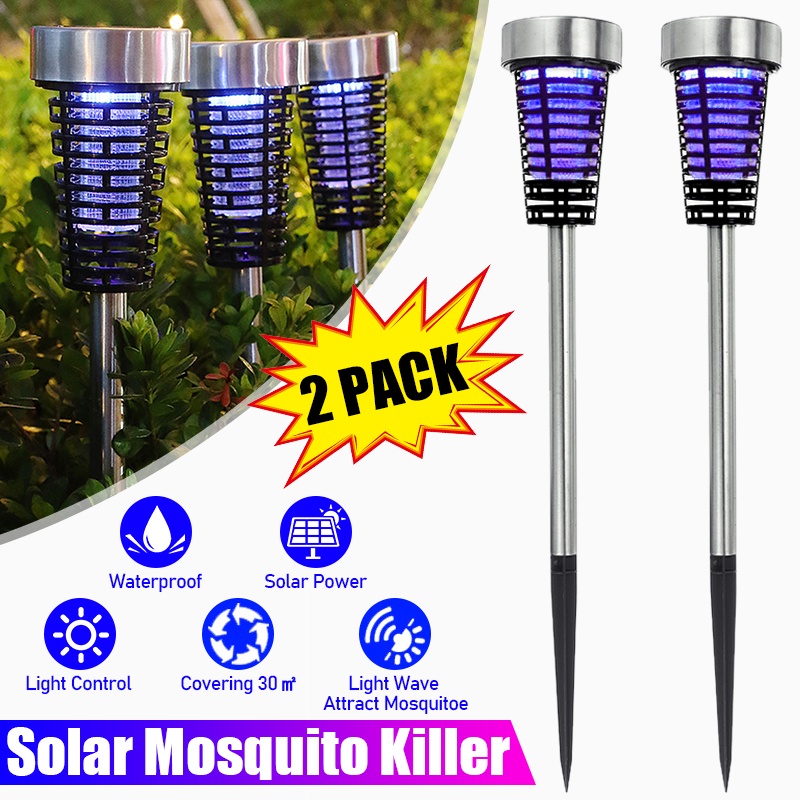 Solar Light With Mosquito Killer Lamp 2 Pack Garden Lawn Light Solar ...