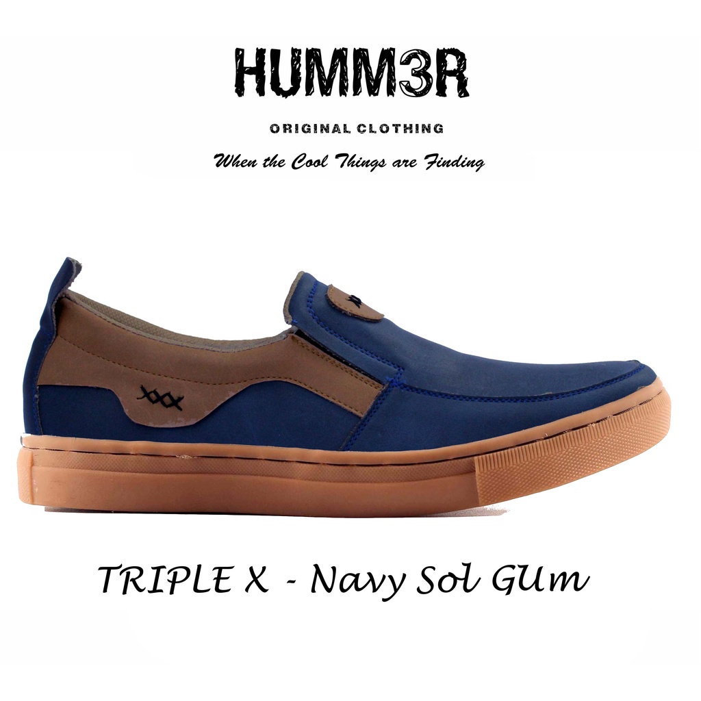 Jumbo CASUAL SLIP ON BIG SIZE 44 45 46 47 48 49 50 HUMMER TRIPLE X SLOP ...