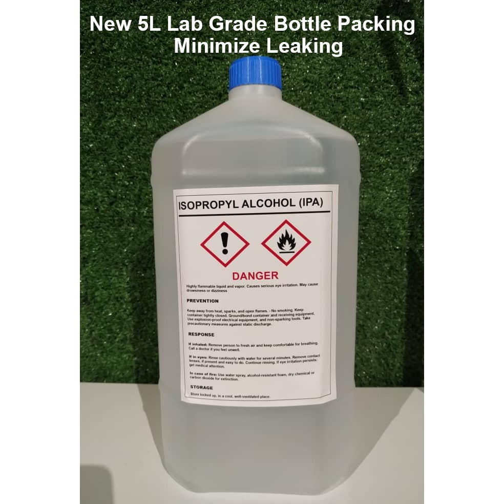 5 Liters - 99.99% Pure Isopropyl Alcohol (IPA-Rubbing Alcohol) | Shopee ...