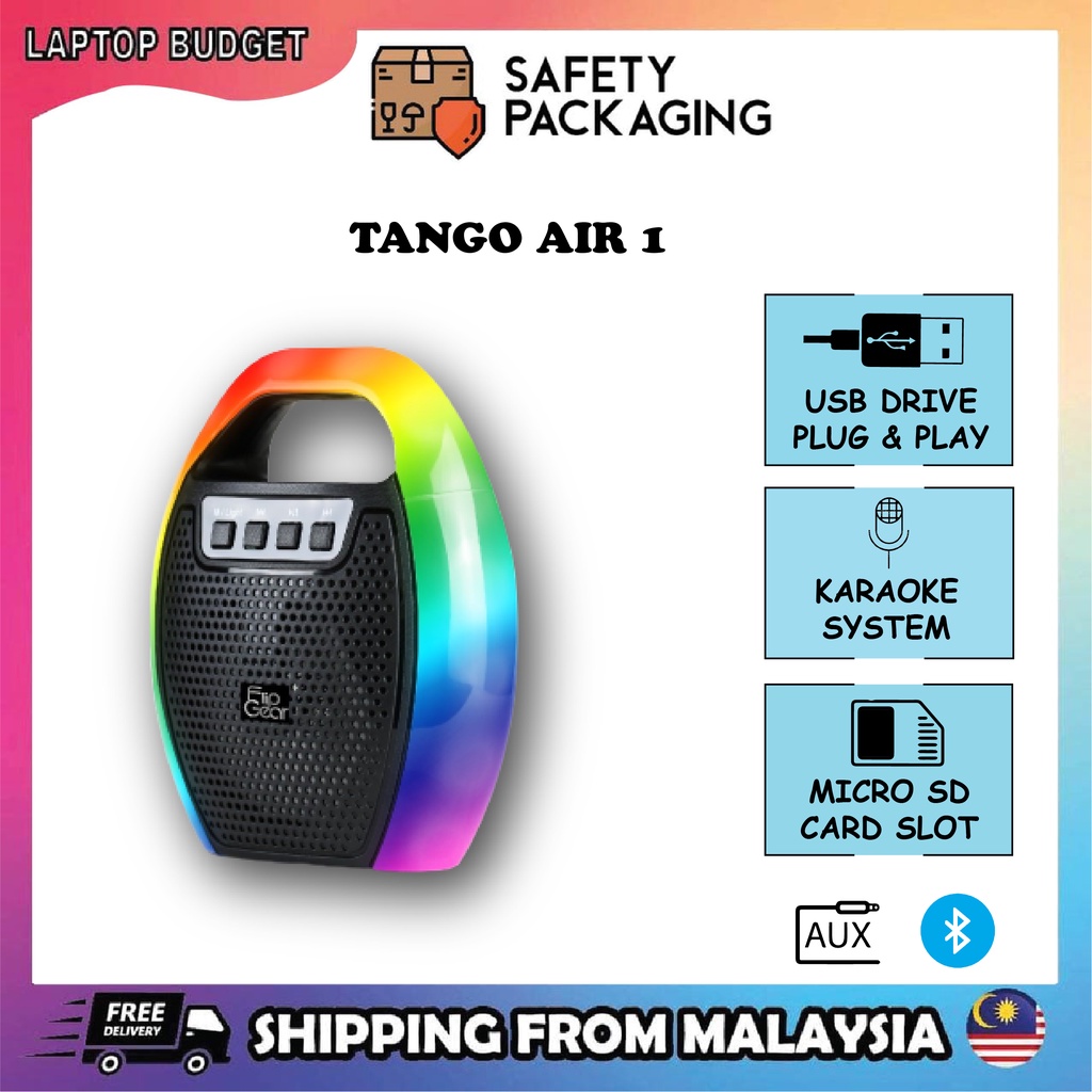 Vinnfier Tango Air 1 TWS Portable Bluetooth Speaker with LED Light Aux Line Karaoke System USB ...