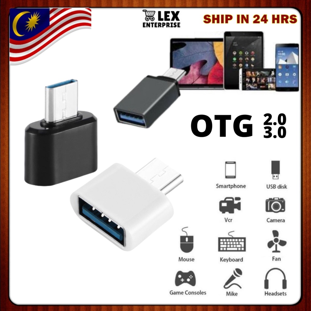 Adapter Converter OTG Micro USB Type-C to USB 2.0 3.0 For Android type ...