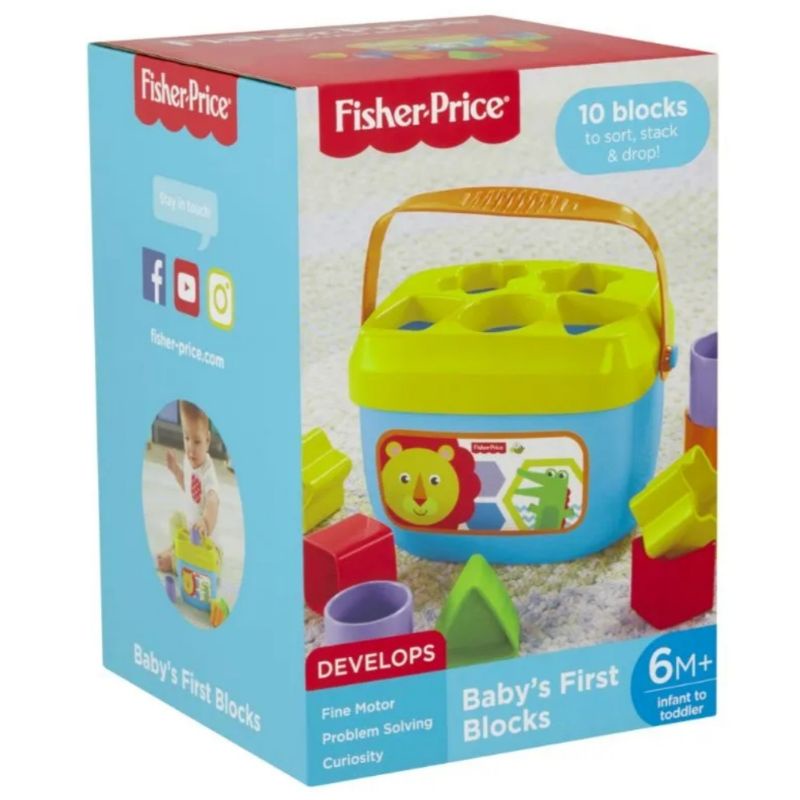 ORIGINAL Fisher-Price Baby's First Blocks To Develops Learn Sort Stack ...