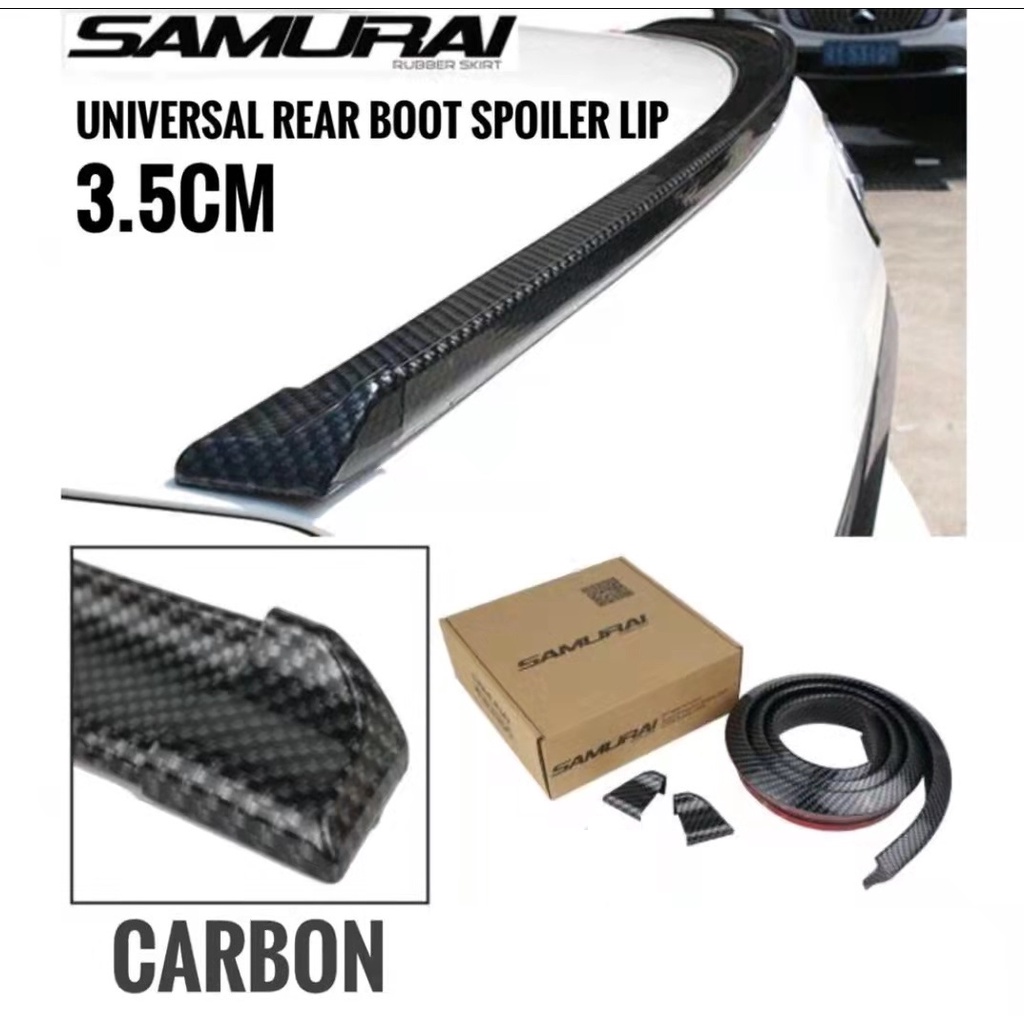SAMURAI Car Rear Bonnet Spoiler Carbon Diffuser Spoiler Axia Myvi Saga ...