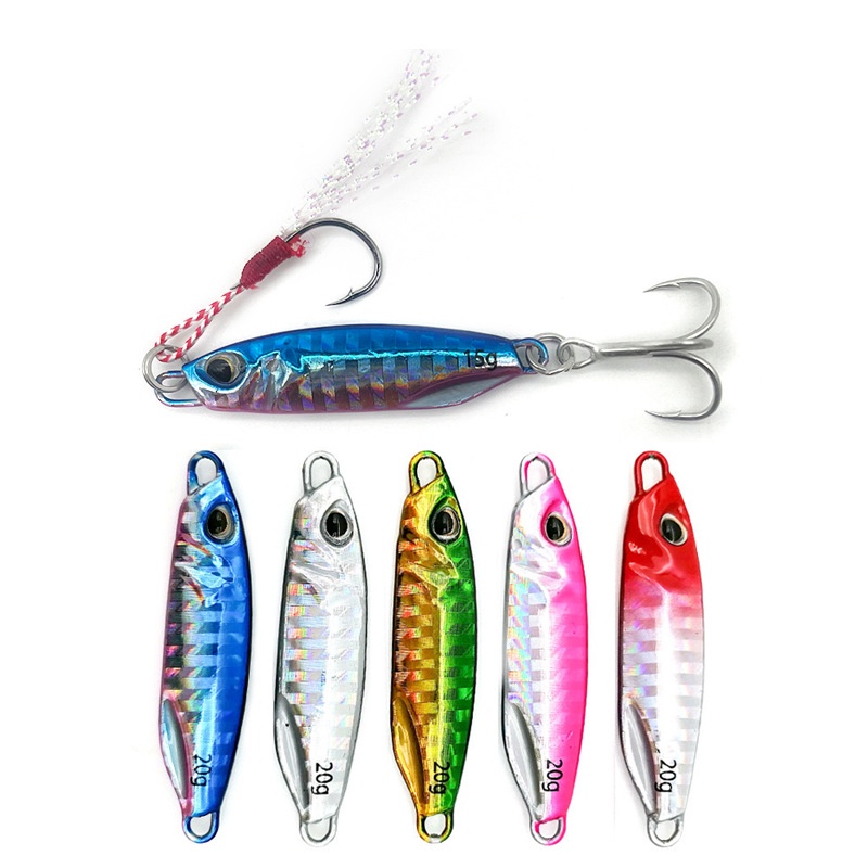 【FC202-016】METAL 🔥S Belut 🔥MICRO JIG 1Pcs 10g/15g/20g/30g Micro Jig Metal Jig lure/Slow Jig ...