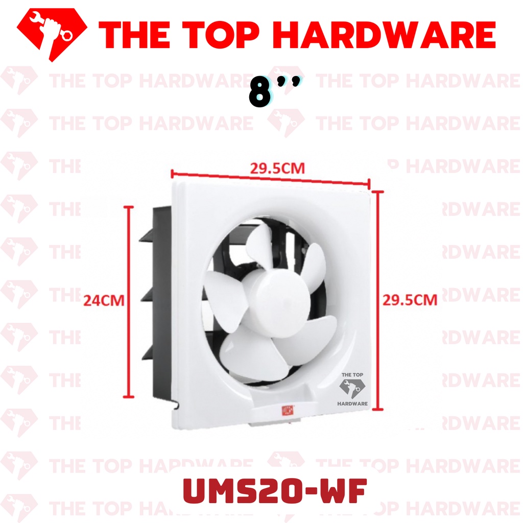*READY STOCK* UMS 8" 10" 12" WALL TYPE EXHAUST FAN VENTILATION FAN ...
