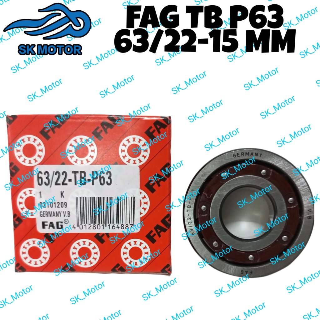 FAG 63/22-15mm TB P63 Fiber (Made In Germany) Yamaha EGO S EGO-LC FI AVANTIZ SOLARIZ Crankshaft ...