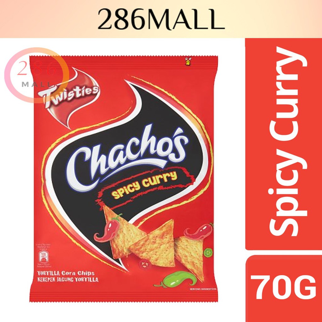 Twisties Chacho’sTortilla Corn Chips 185g/70g (Spicy Curry/BBQ Bonanza ...