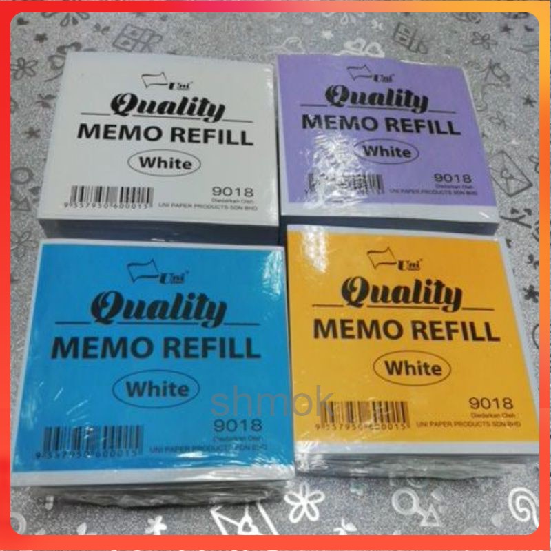 NOTA MEMO / UNI MR-W QUALITY MEMO REFILL WHITE | Shopee Malaysia