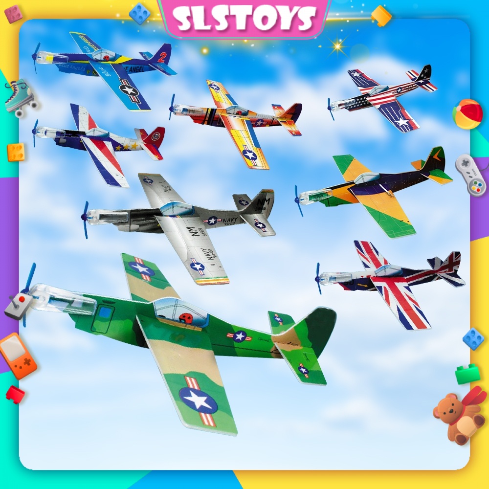 [Random Design] DIY Airplane Aeroplane Paper Plane Flying Launch ...