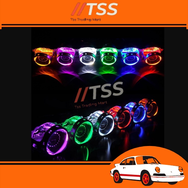 2Pcs 360 LED Lights Devil Eyes Demon Eye For Auto Headlight Projector ...