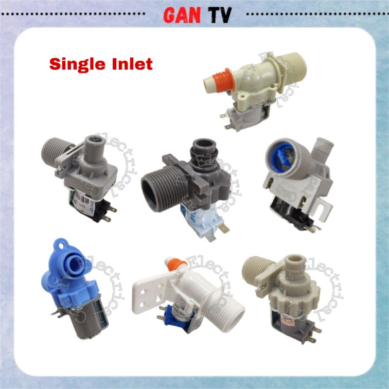Heavy Duty Washing Machine Single Water Inlet Feed Valve 1 Coil [Injap ...
