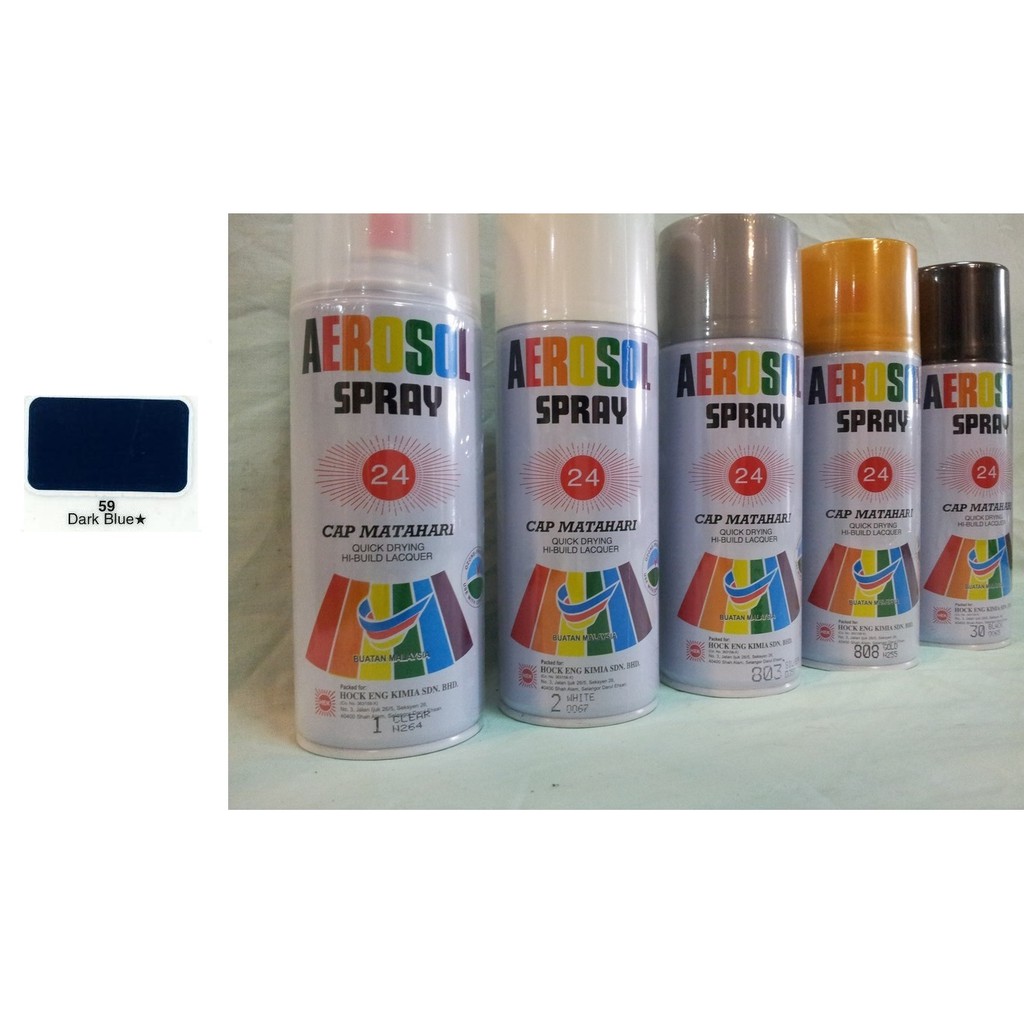 1 can #59 Dark Blue 400ml SUN24 Aerosol Spray Paint (Premium Color ...