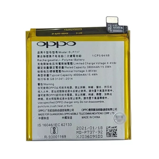 BATTERY REPLACEMENT OPPO RENO 2 BLP737 4000MAH | Shopee Malaysia