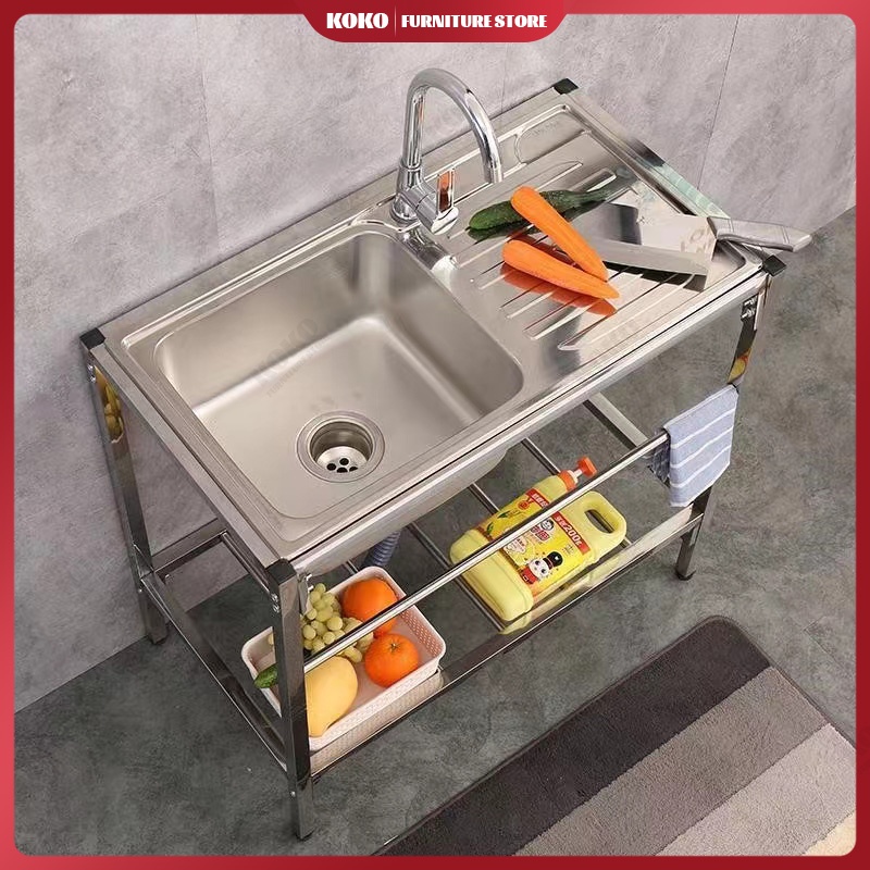 The kitchen 304 stainless steel sink is simple and small apartment can ...