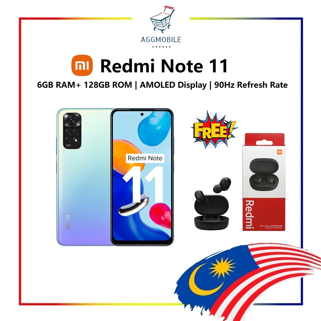 Xiaomi Redmi Note 11 [6GB RAM+128GB ROM/90Hz/33W] Official 1 Year ...