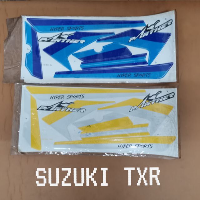 SUZUKI TXR 150 PANTHER BODY STICKER SET - DECAL MOTORCYCLE | Shopee ...
