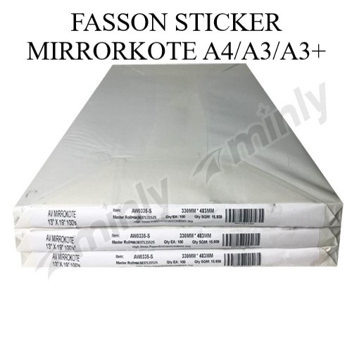 AVERY DENNISON FASSON STICKER / MIRRORKOTE /Simili / PVC MATT / PP ...