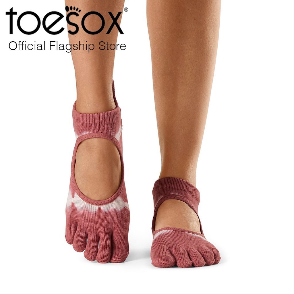 ToeSox Grip Full Toe Bellarina Non-Slip Closed Socks | Shopee Malaysia