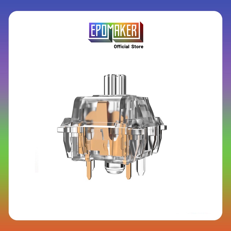 EPOMAKER 35 Pcs Crystal 5 Pin Switch, Linear 50gf | Shopee Malaysia