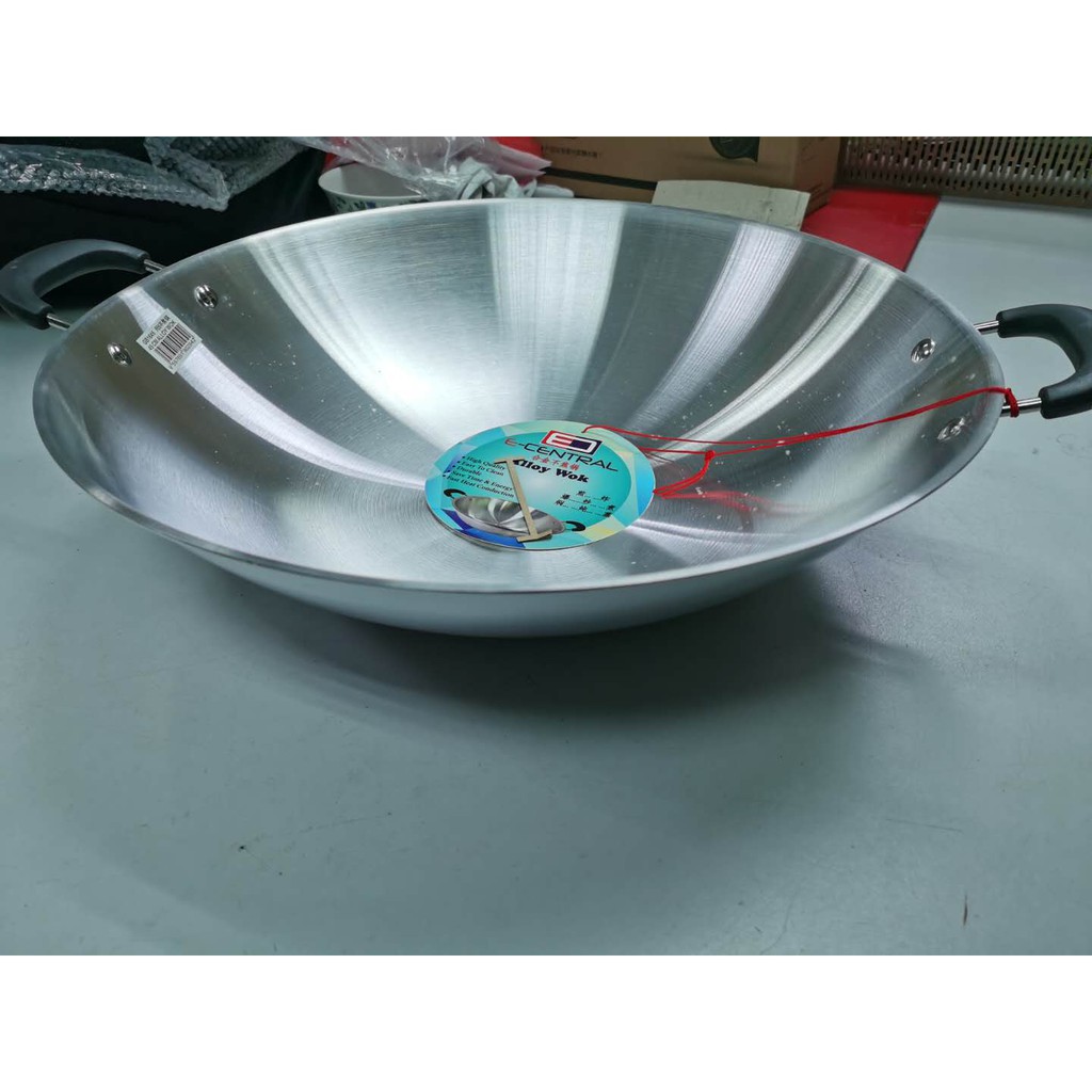 E Central Alloy Wok Kuali Masak 台湾锅 Kuali Aluminium Kuali Aluminium ...