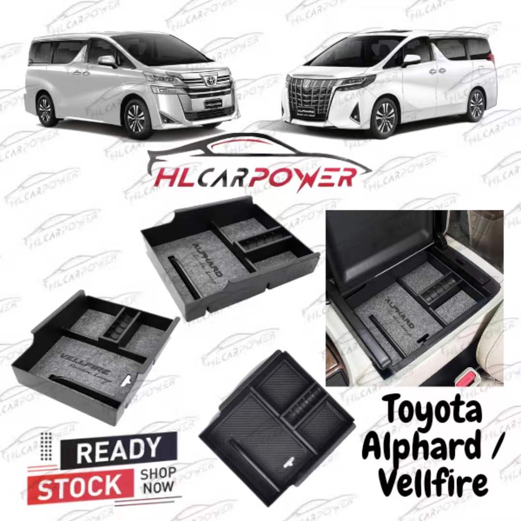 Toyota Alphard / Vellfire 2016-2021 Armrest Storage Box Console Tray ...