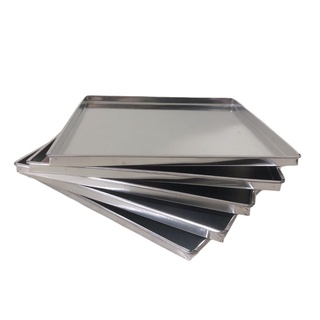 Aluminium Bakery Square Thin Tin Tray(10 ️10 ️0.5)/(13 ️13 ️0.5)/(14 ...