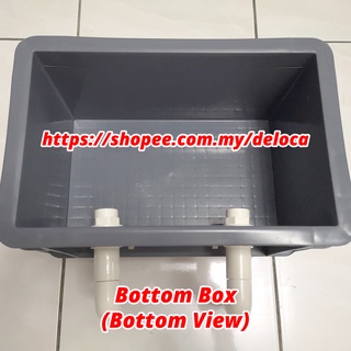 Aquarium Filter Box 2-Layers Filteration Box Fish Tank 3-tier Water ...