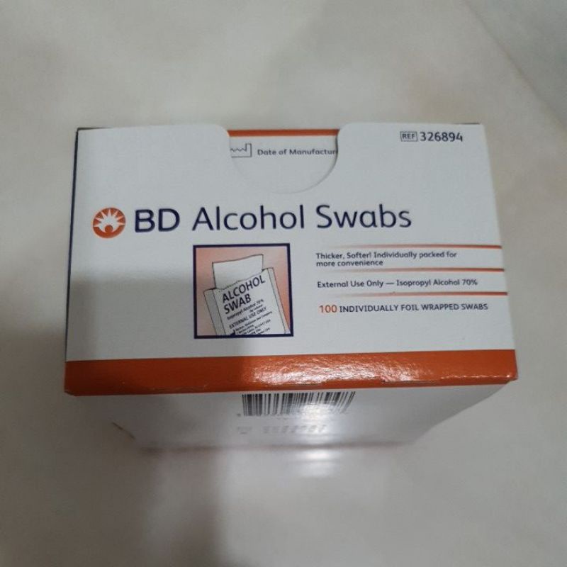 BD Alcohol Swabs 100s ( Expiry Date:07/2025) | Shopee Malaysia