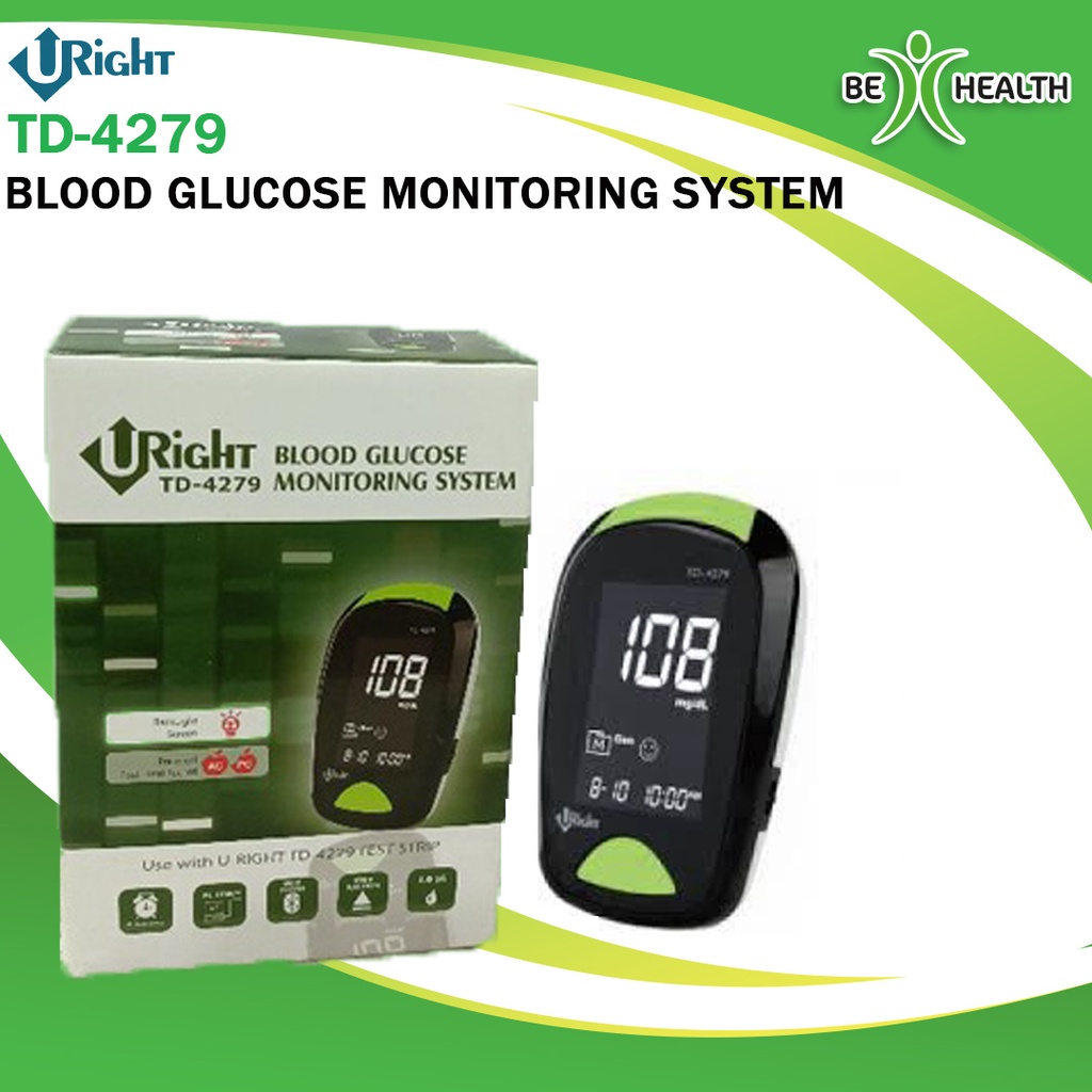 Uright Blood Glucose Monitoring System TD-4279/ Mesin Cek Gula Dalam ...
