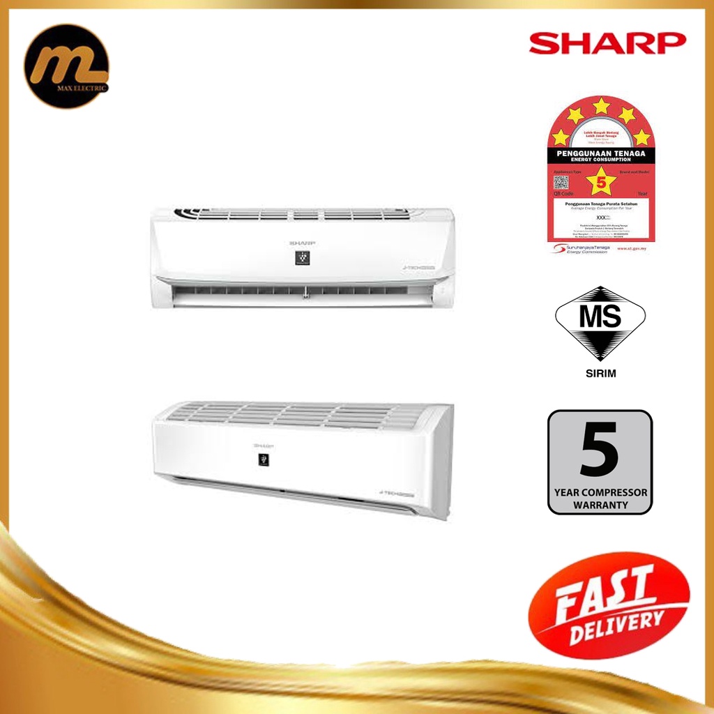 Sharp J-Tech Inverter Plasmacluster Air Conditioner AHXP10YMD ...