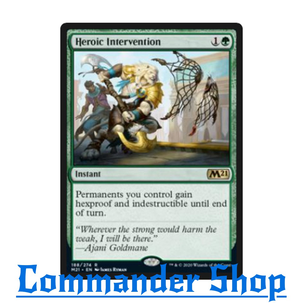 Heroic Intervention (Instant) Green Mv2 Hexproof Indestructible Card ...