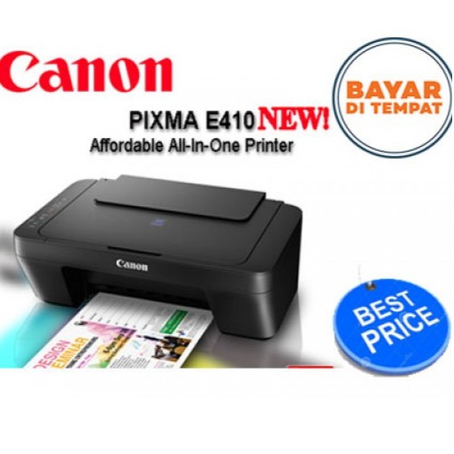 Canon PIXMA E410 Ink Efficient 3 in 1 Multifunction Printer Print Scan ...