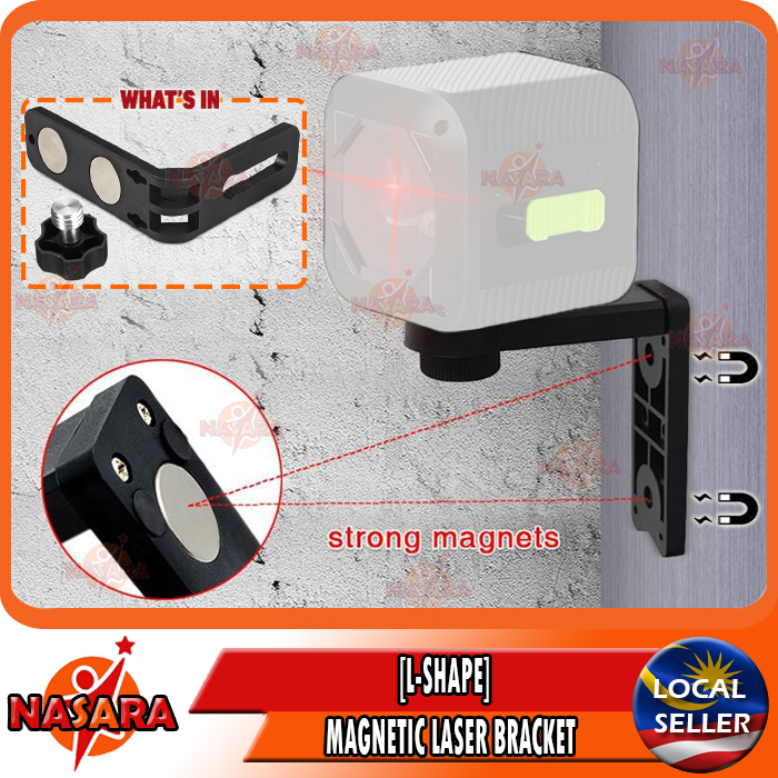 NASARA ~ 5/8 INCH WALL MOUNTED UNIVERSAL L SHAPE THREAD MAGNETIC ...