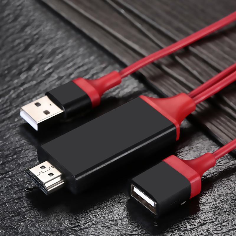 USB to HDMI 4K TV AV Adapter Mirror HD 1080P OTG Audio Charger Cable to ...