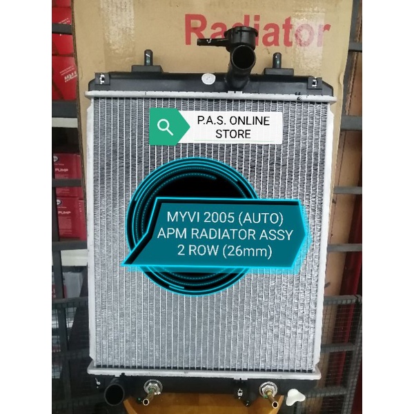 PERODUA MYVI 2005-2010 AUTO ORIGINAL APM RADIATOR ASSY 2 ROW | Shopee ...