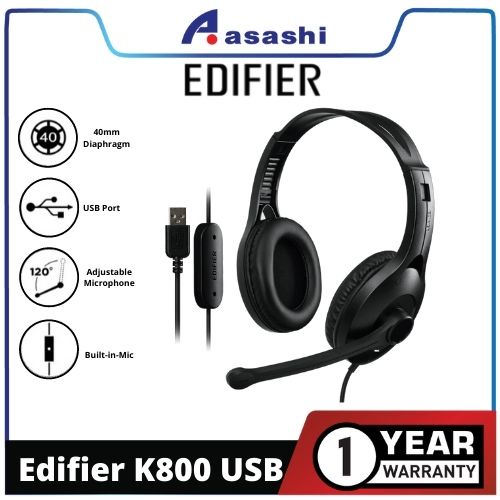Edifier K800 USB / K800USB Headset With Mic | Shopee Malaysia