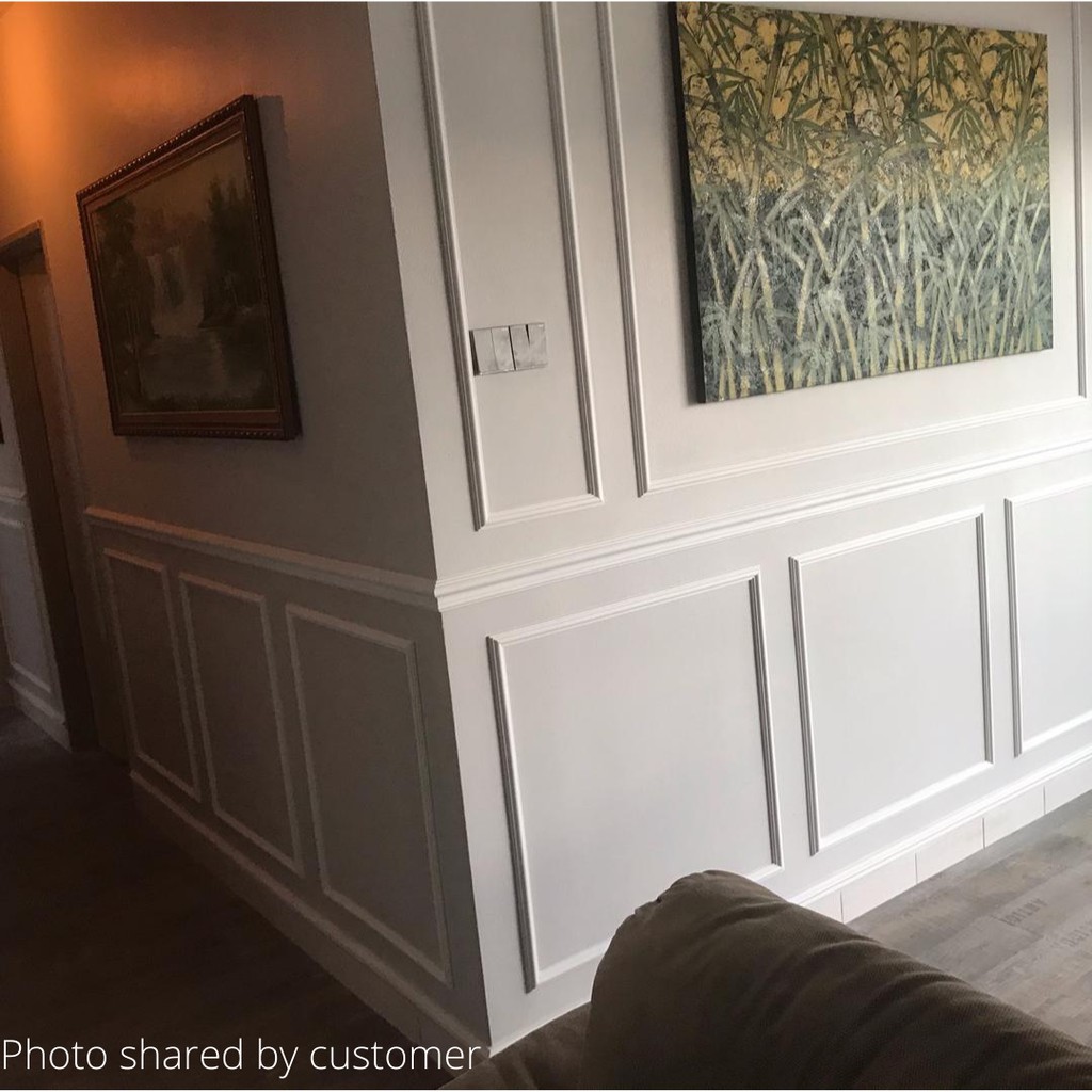 Wainscoting PU Wainscoting PVC pure white / 8Kaki PU (HARD) (BUKAN FOAM ...