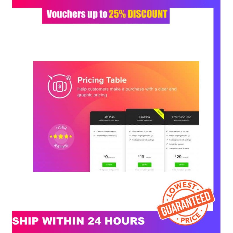 [LIMITED EDITION] Elfsight Pricing Table | Shopee Malaysia